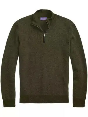 Ralph Lauren Purple Label Half-zip Sweater - Green