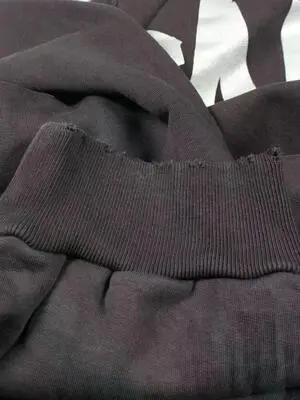 Balenciaga Logo Print Distressed Hoodie