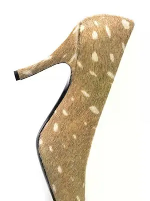Loulou De Saison Masha Pony-effect Leather Pumps