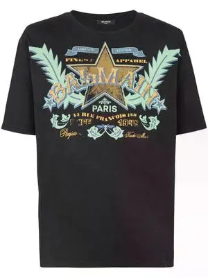 Balmain Western-print Cotton T-shirt