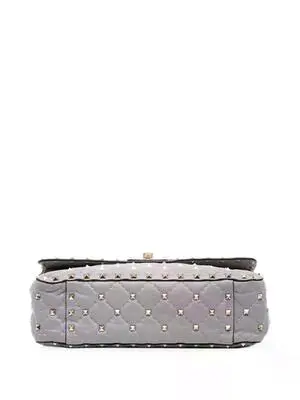Valentino Garavani 2000-2017 Medium Nappa Rockstud Spike Satchel