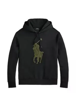 Polo Ralph Lauren Big Pony Double-knit Hoodie - Black