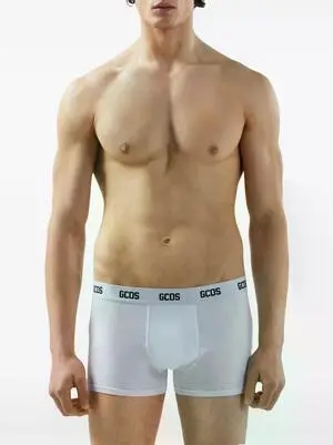 Gcds Logo-waistband Boxer Briefs - White
