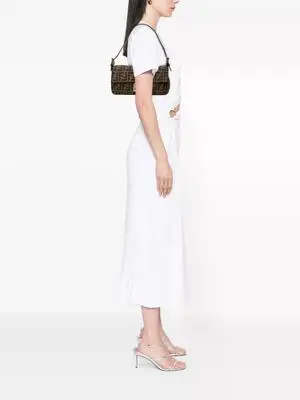 Fendi 20th Century Zucca Canvas Baguette Shoulder Bag
