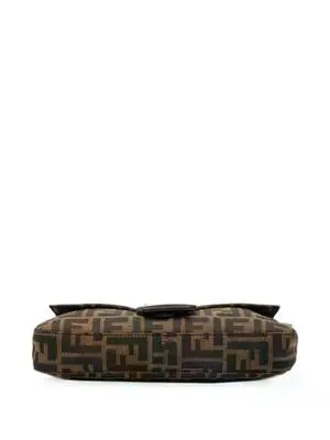 Fendi 20th Century Zucca Canvas Baguette Shoulder Bag