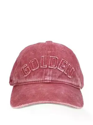 GOLDEN GOOSE Journey Logo-patch Cotton Baseball Cap - Red