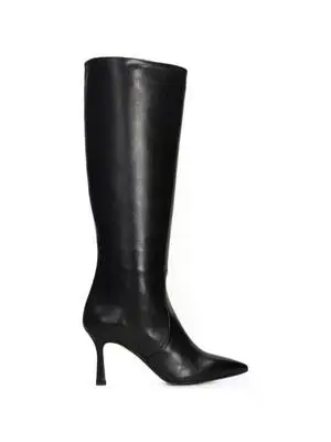 THE SELLER Pointed-toe Leather Boots - Black