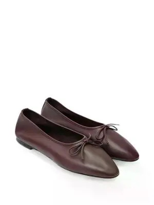 Dear Frances Gala Bow-detail Ballet Flats - Red
