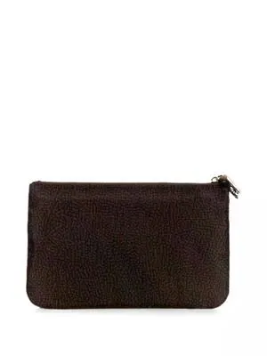 Borbonese Op-print Logo-plaque Pouch