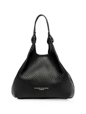 GIANNI CHIARINI Dua Grained Leather Tote Bag - Black