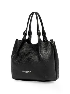 GIANNI CHIARINI Dua Grained Leather Tote Bag