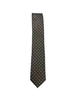 BOSS Geometric Pattern Neck Tie - Brown