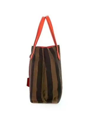 Fendi Pequin Striped Tote Bag