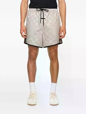 Fear Of God Nylon Checkered Gym Short - Neutrals