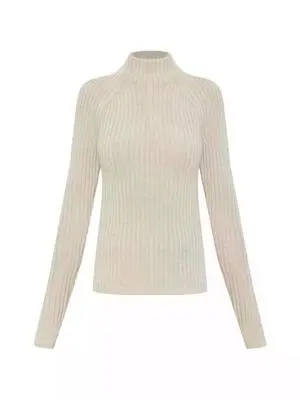 Isabel Marant Étoile Virginia Pullover Ribbed Merino Wool - Neutrals