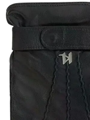 Karl Lagerfeld K/monogram Leather Gloves