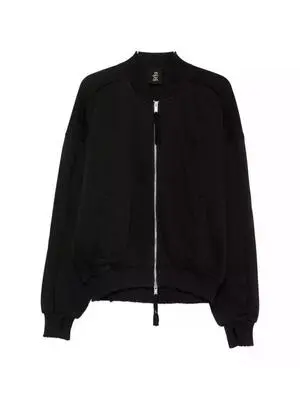 THOM KROM Zip-up Panelled Jacket - Black