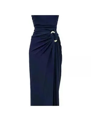 Simkhai Emma Draped Strapless Gown