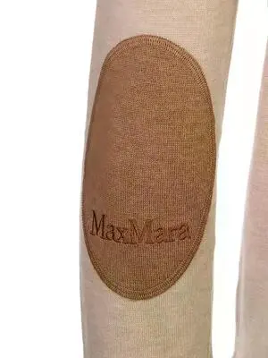 Max Mara Logo-embroidered Elbow-patch Sweater