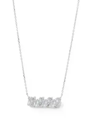SUZANNE KALAN Shimmer Bar-pendant Diamond Necklace