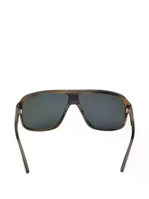 TOM FORD William Tortoiseshell-effect Rectangle-frame Sunglasses