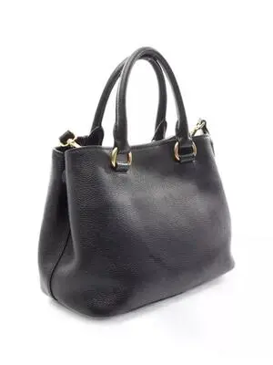 Prada 2010s Vitello Phenix Tote Bag - Black