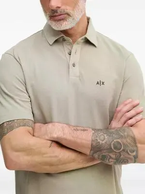 Armani Exchange Logo-embroidered Polo Shirt