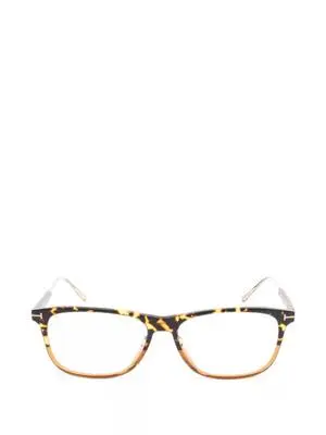 TOM FORD 2020s Tortoiseshell-effect Square-frame Glasses - Brown