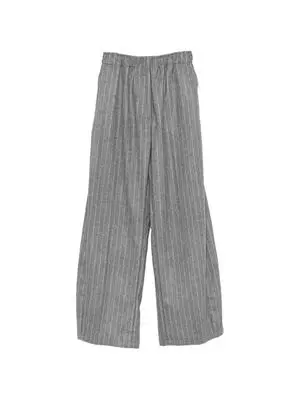 THELATEST Pinstripe Wide-leg Trousers