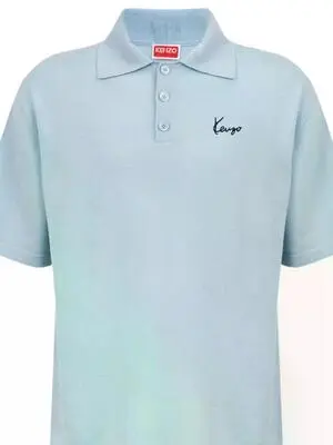 Kenzo Signature-embroidered Polo Shirt
