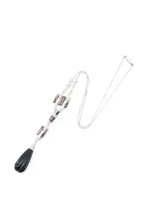 Cartier 2010s Agraff Onyx Necklace