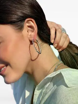 GRAZIELA Rio Diamond Hoop Earrings