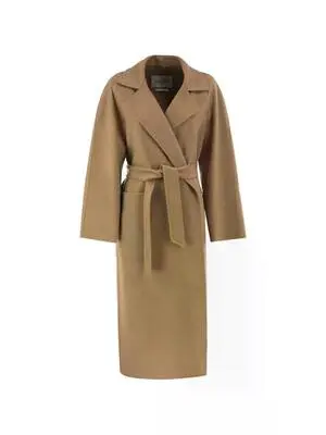 Max Mara Long Camel Robe Coat