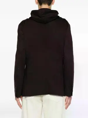 Eleventy Hooded Single-breasted Jacket