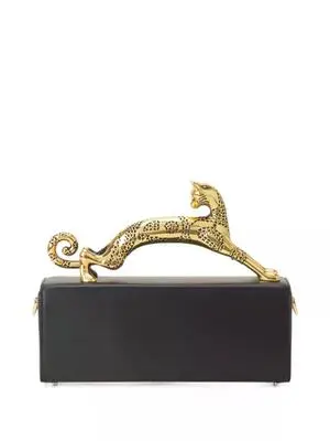 LANVIN Pencil Cat Leather Shoulder Bag