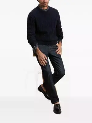 Woolrich Cable-knit Crew-neck Sweater