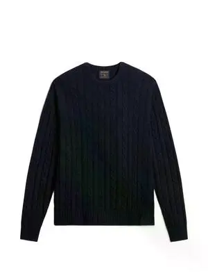 Woolrich Cable-knit Crew-neck Sweater - Blue