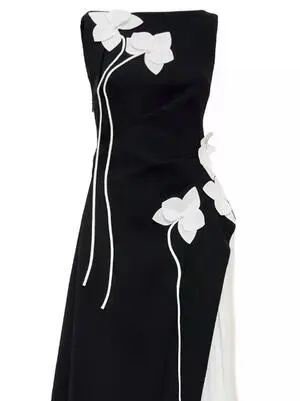 Acler Limisi Floral Appliqué Maxi Dress