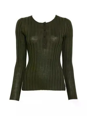 HUGENBERG Round-neck Sweater - Green