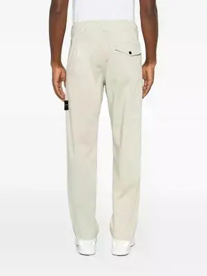 Stone Island Logo Patch Straight-leg Trousers