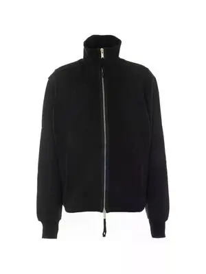 THOM KROM High-neck Zip-up Cardigan - Black