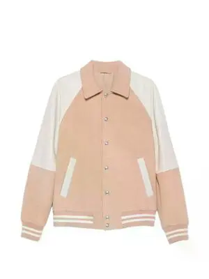 Eleventy Panelled Wool Bomber Jacket - Brown