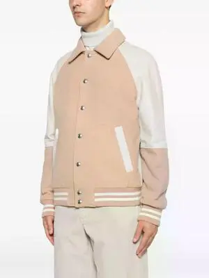 Eleventy Panelled Wool Bomber Jacket