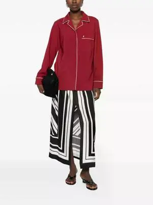 Alberta Ferretti Contrast Trim Shirt
