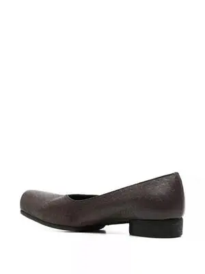 UMA WANG Crinkled-effect Square-toe Pumps