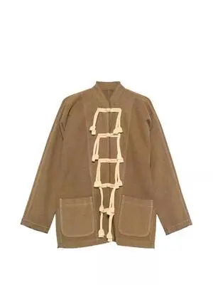 UMA WANG Tassel-detail Jacket - Brown