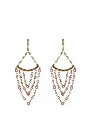 Coomi Affinity Pink Sapphire And Diamond Earrings - Gold
