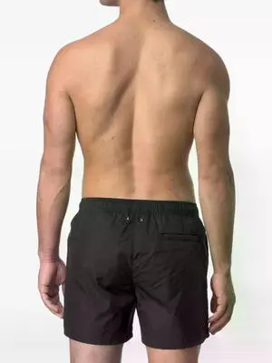 K-WAY Le Vrai Olivier Logo-patch Drawstring Swim Shorts
