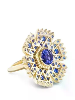 Harwell Godfrey Petunia Tanzanite And Sapphire Ring