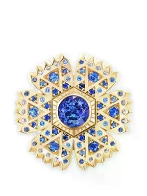 Harwell Godfrey Petunia Tanzanite And Sapphire Ring - Gold